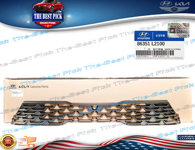 ⭐GENUINE⭐ Front Bumper Center Radiator Grille Black For 20-21 Kia K5 ...