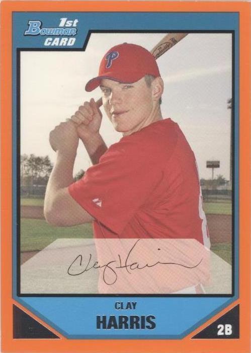 2007 Bowman - Prospects Clay Harris #BP107 Orange /250 (RC) for sale ...
