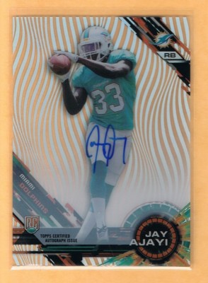 2015 Topps High Tek Jay Ajayi Autograph Rookie Dolphins RC Eagles ...