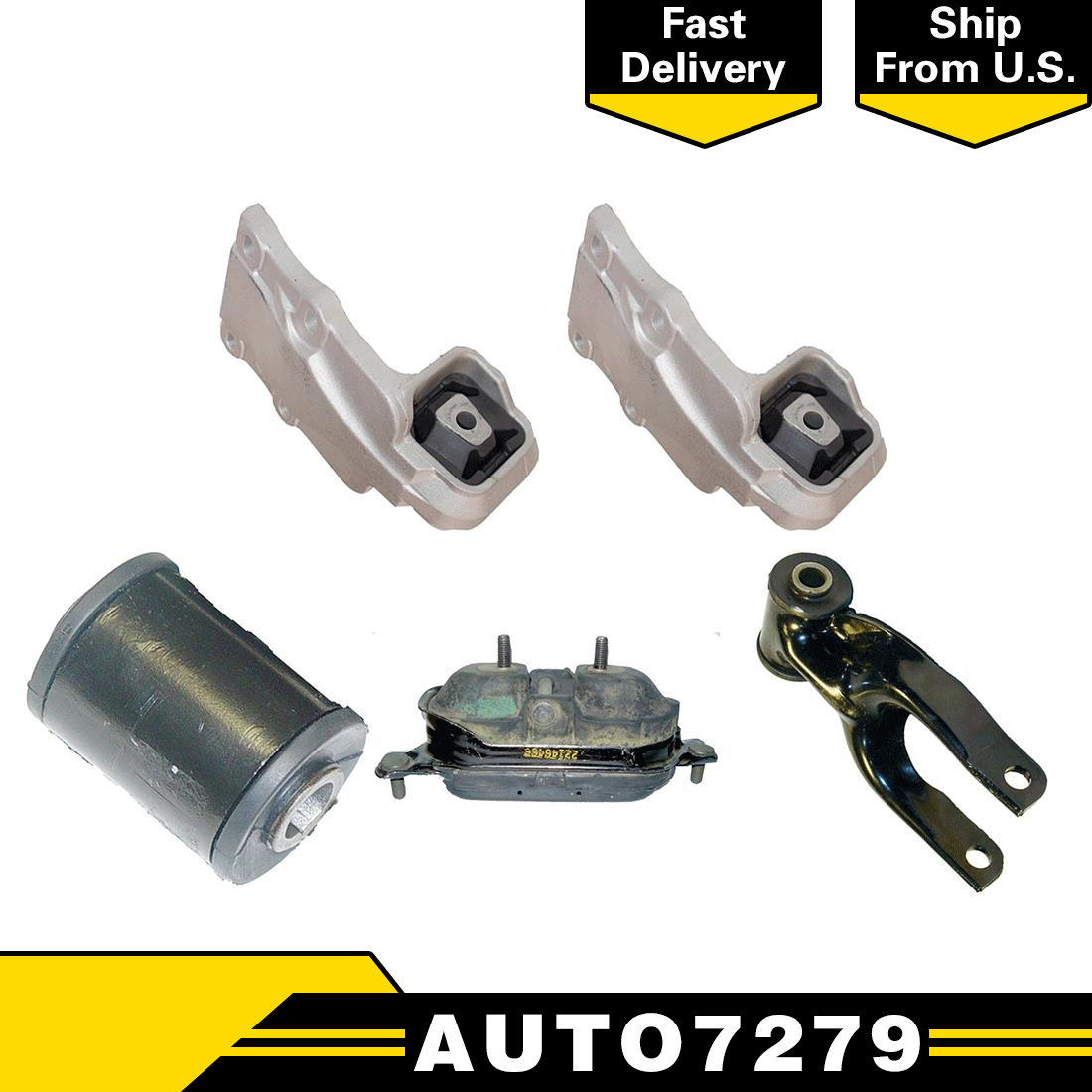 Motor Engine Mount Set of 5 Front for 1999-2005 PONTIAC MONTANA V6 3.4L ...