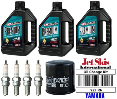 Yamaha Oil Change Kit W/ Spark Plugs For YZF R6 (1999-2005) | eBay