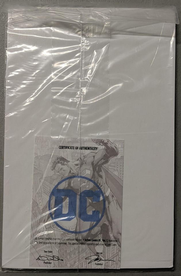 Superman Action Comics #1 Loot Crate June 1938 UNOPENED Reprint with ...