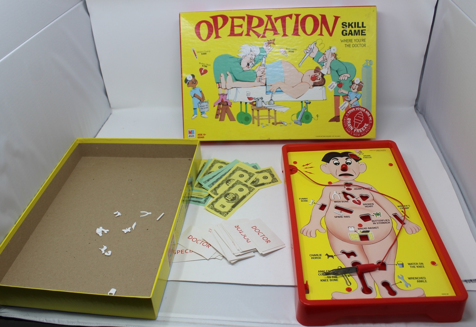 OPERATION Skill Game Brain Freeze Edition 2003 Board Game Milton ...