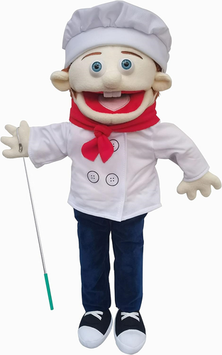 25, Chef Puppet, Full Body, Ventriloquist Style Puppet,Hand Puppet Chef ...