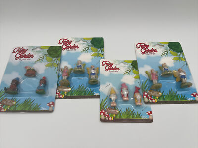 Four Sets - Fairy Garden - Factory Sealed - Gnomes/Fairies Miniature ...