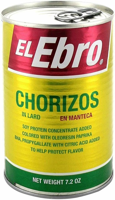 El Ebro CHORIZOS En Manteca/in Lard 7.2oz Each Can 2pack 071529411271 ...