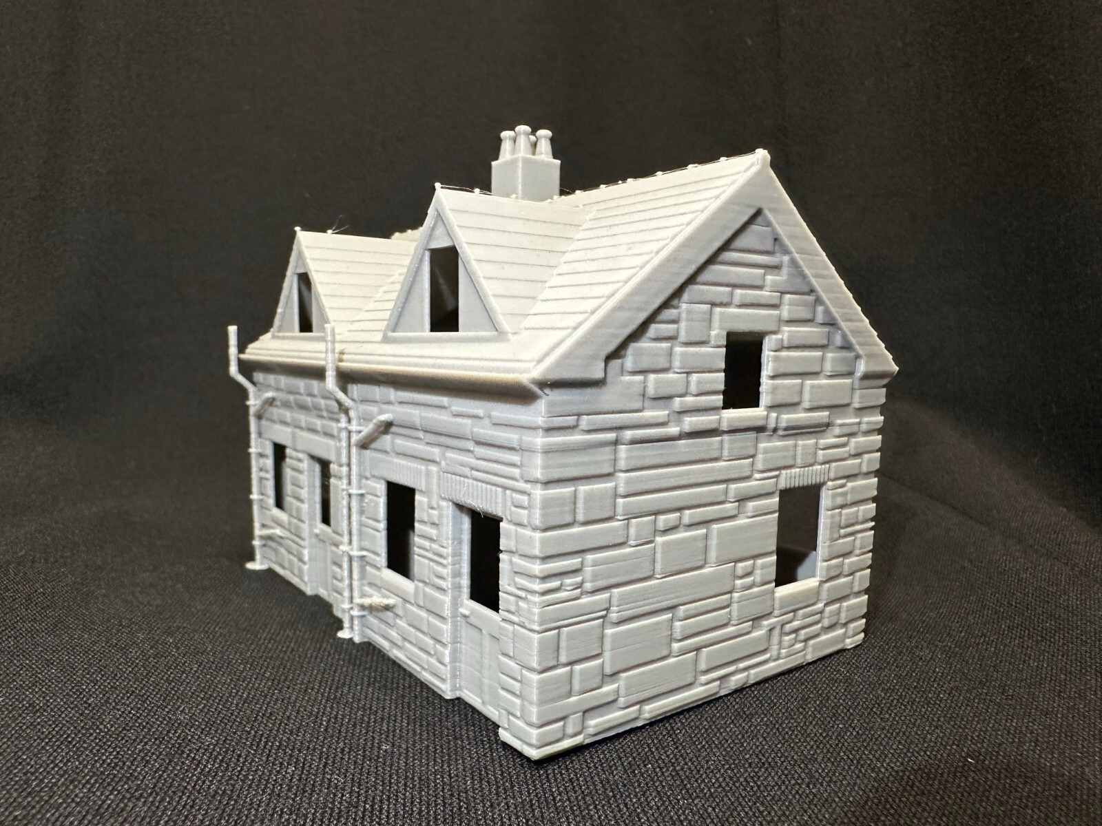 TT120 Gauge Scale Model Railway Layout Building 2 Terrace Houses ...