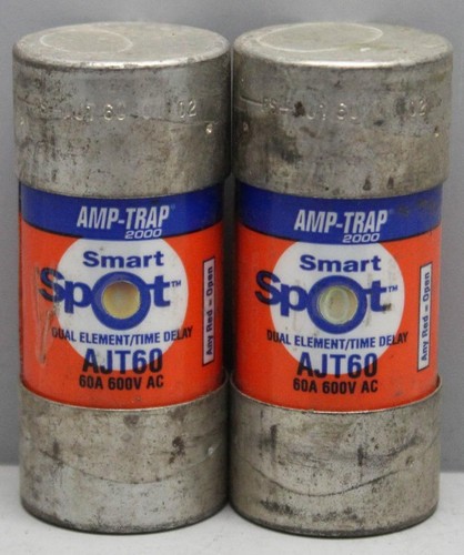 Ferraz Shawmut AJT60 60A 600V Class J Fuses Set of 2 ++ USED | eBay