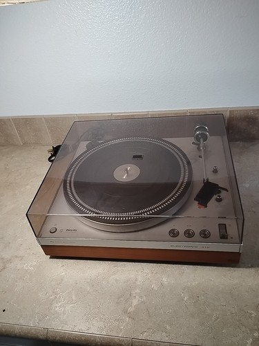Philips Servo Belt Drive Electronic 312 Turntable Shure rxt5 Cartridge ...