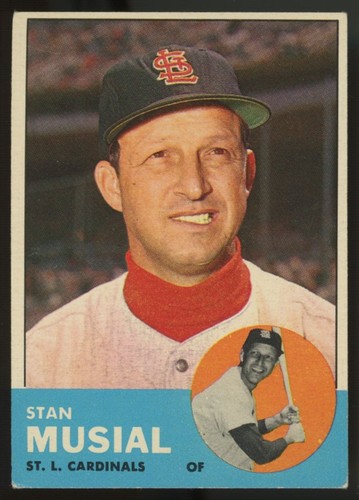 1963 Topps Baseball Stan Musial #250 VG/EX "B" | eBay
