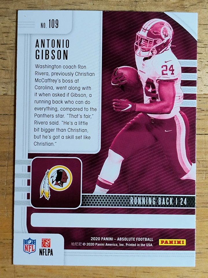 2020 Absolute Retail #109 Antonio Gibson | eBay