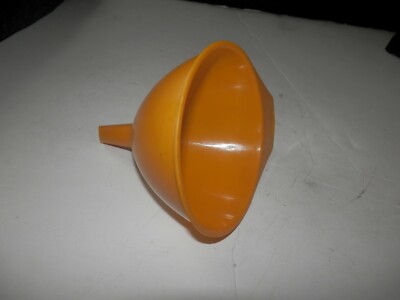 Yellow Plastic Funnel with Handle 5 1/2" Long 1/2" OP | eBay