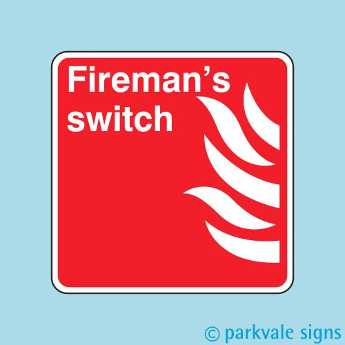 Fireman's Switch Sign | eBay UK