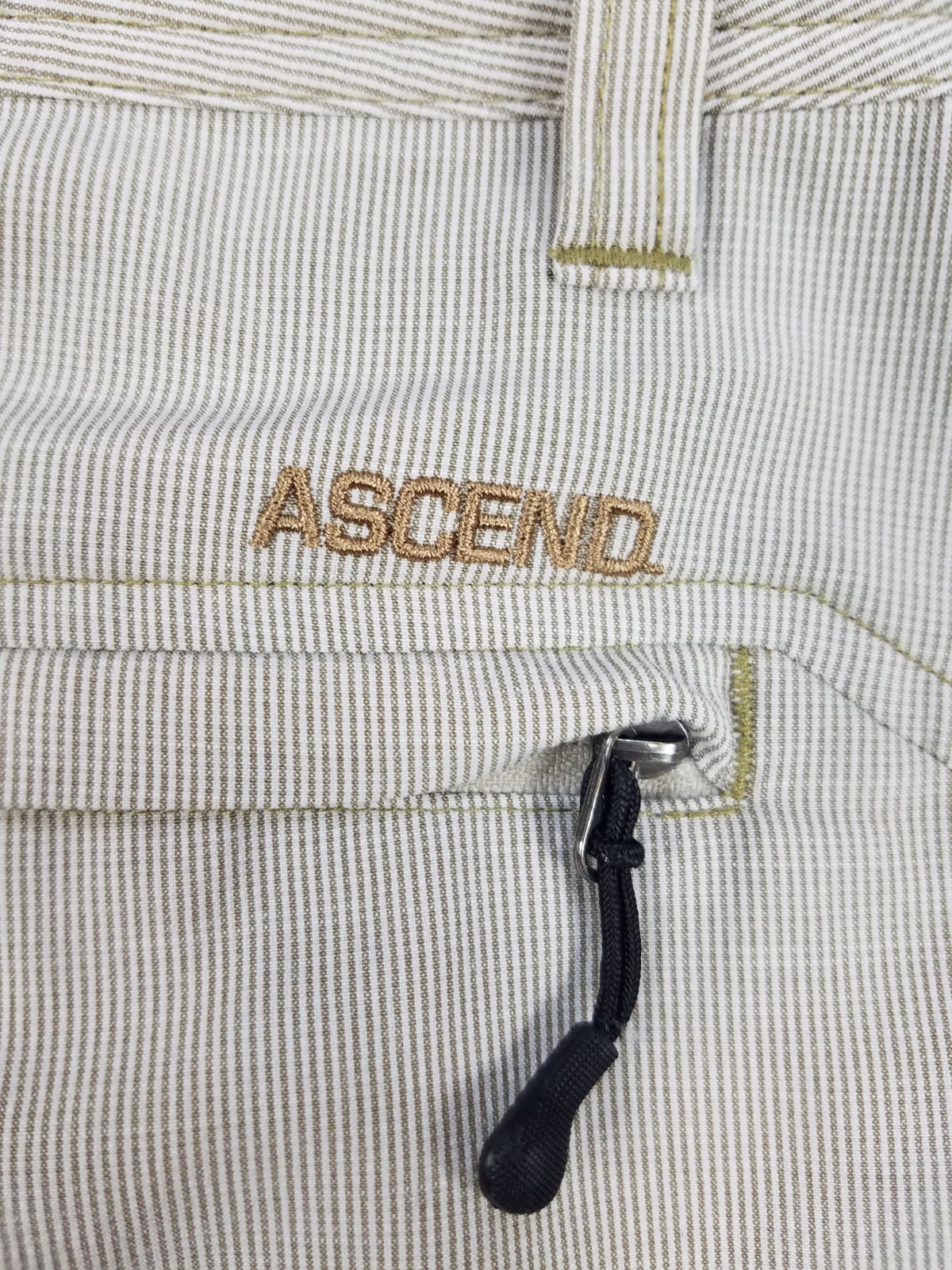 Ascend Classic Flat Front Shorts Mens Beige Size 34 Golf Shorts | eBay