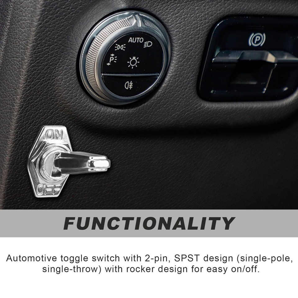 2 PCS Heavy Duty Toggle Switch 50A 12V 2 Pin SPST Toggle Switch with ...