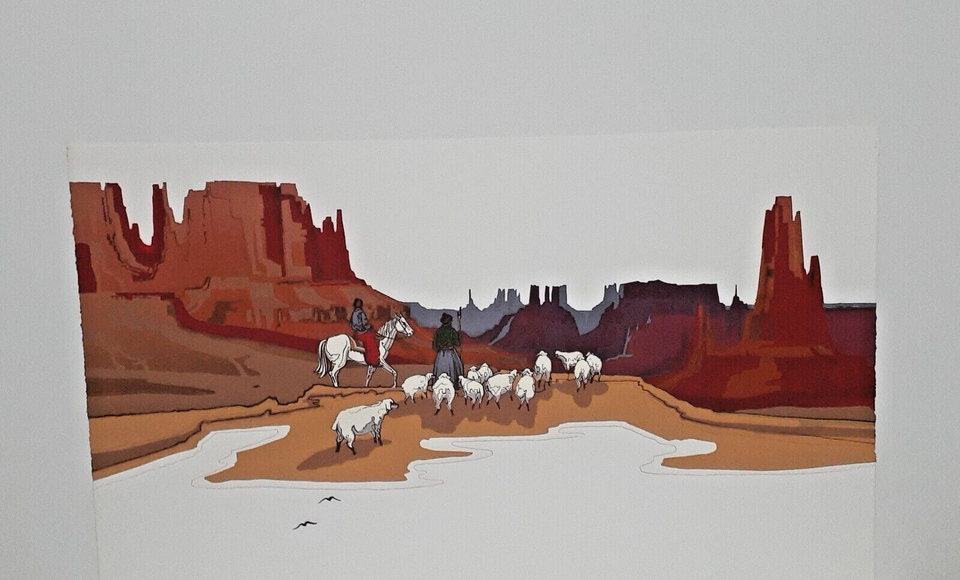 Michael Atkinson Fine art Serigraph Number 25/80 1984 "PAINTED DESERT ...