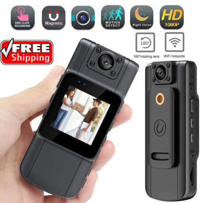 2K 1080P Audio Video DVR IR Night Cam HD WIFI Camcorder Mini Police ...