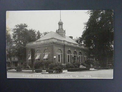 Centerville Iowa IA Post Office Real Photo Postcard RPPC c1920-45 | eBay