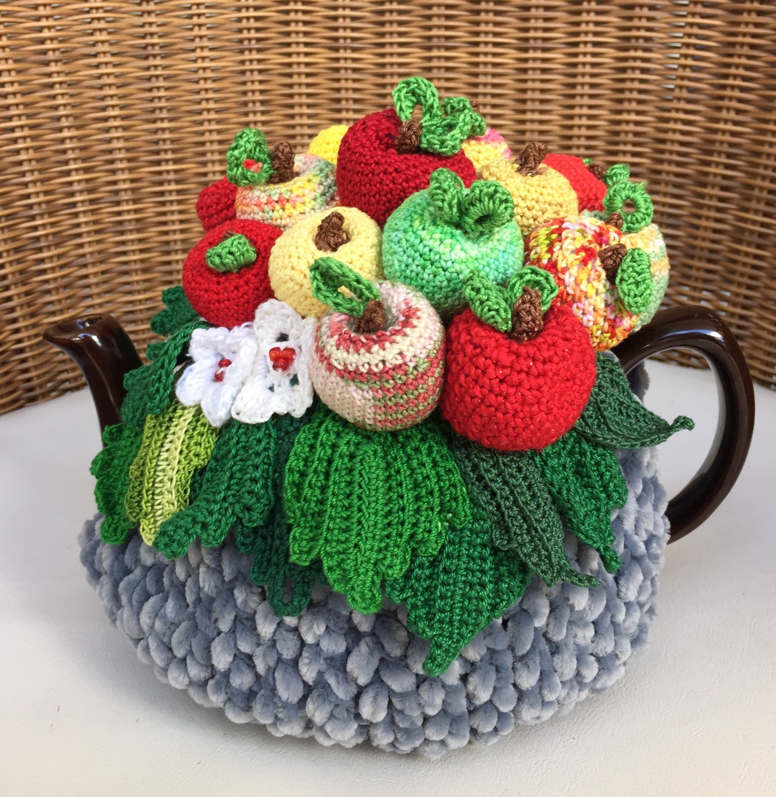 NEW Handmade Tea Cozy Apple Paradise For Up To 6 Cups From Ukrainian ...