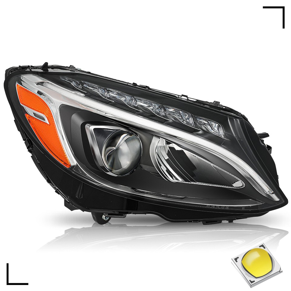 For 2015-2018 Mercedes Benz W205 C300 C-Class Passenger Side LED ...