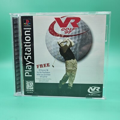 VR Golf '97 - PlayStation Video Games COMPLETE VG+ Tested Working Sony ...