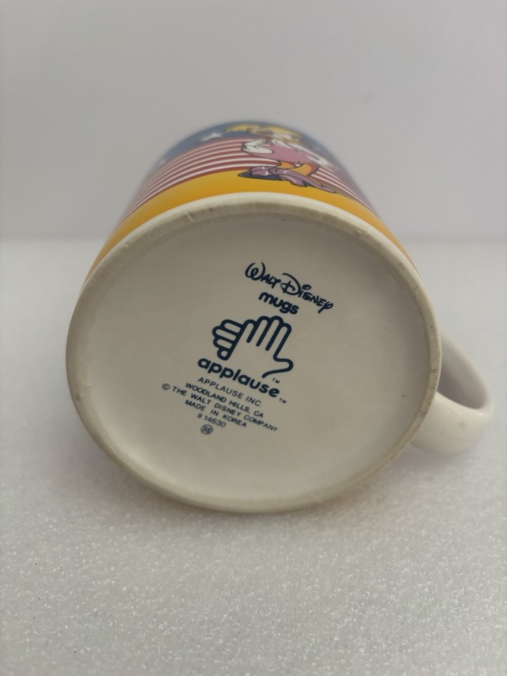 Vintage Disney Applause Mug Donald Duck Daisy American Flag | eBay