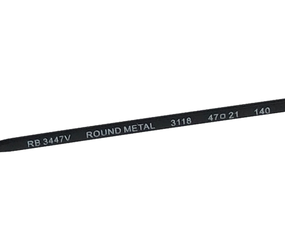 Ray-Ban Eyeglasses Frame RB3447V ROUND METAL 3118 Black Round Wire Rim ...
