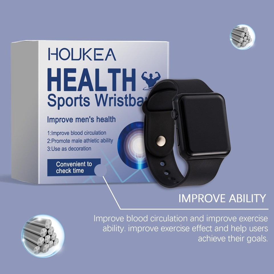 Men's Health Exercise Wristband Fitness Tracker Health Monitor Activity ...