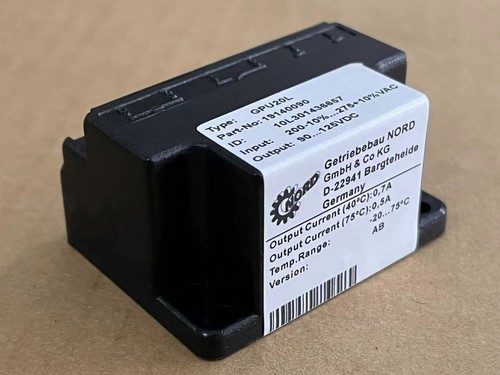 NORD 191410090 GPU20L AC200-275V DC90-125V Motor Brake Rectifier Black ...