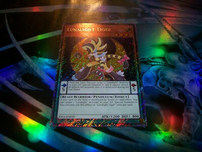 Lunalight Tiger 1st Edition Platinum Secret Rare RA04-EN020 Yu-Gi-Oh | eBay