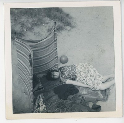 Woman in Really Strange Dead Pose on Beach Asleep Unusual Snapshot ...