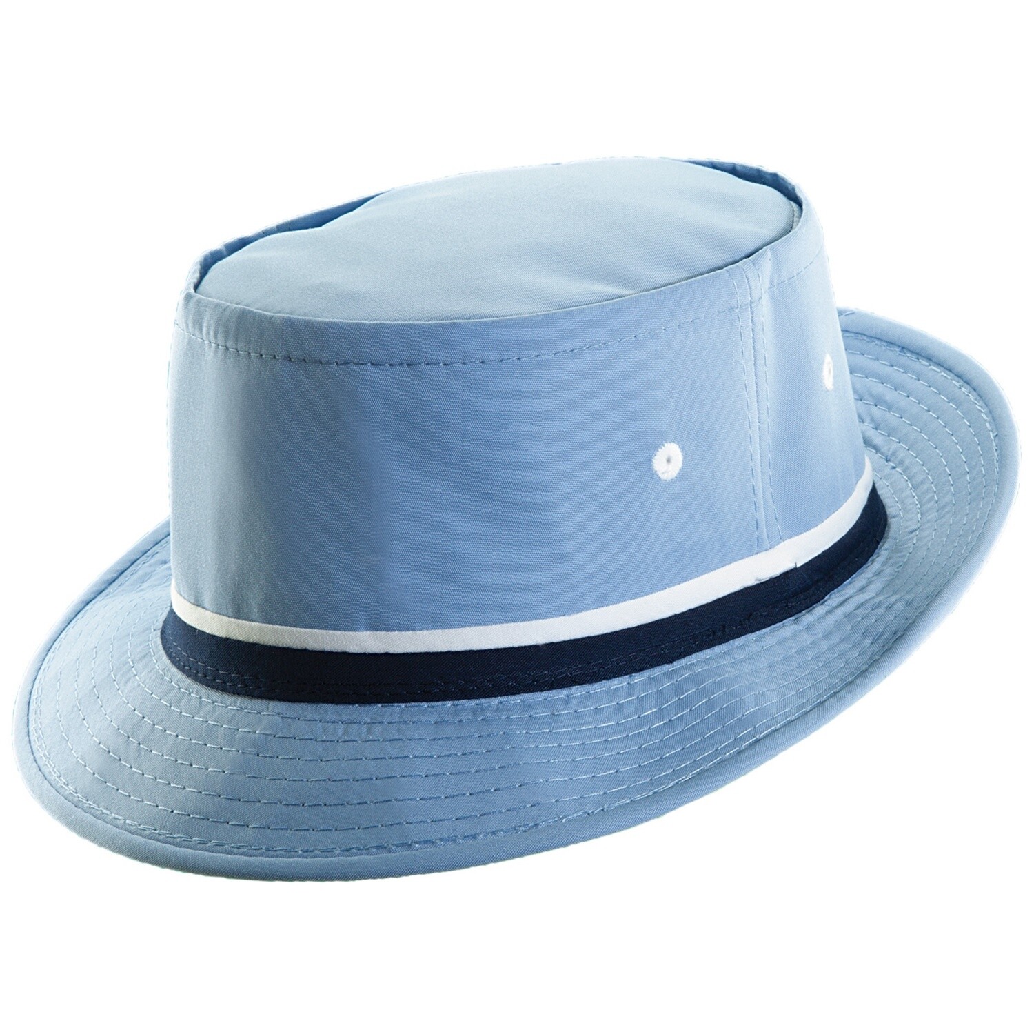 Packable Poplin Bucket Hat Lightweight Pork Pie Sun Hats Blue, Grey ...