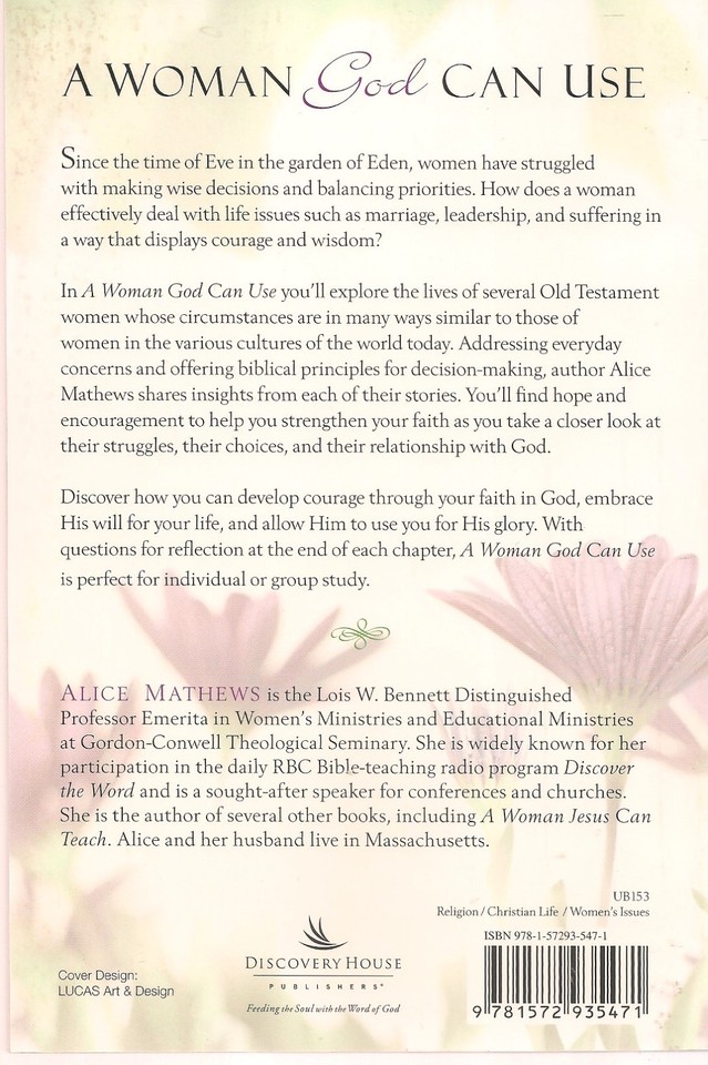 A WOMAN GOD CAN USE by ALICE MATHEWS 9781572935471| eBay