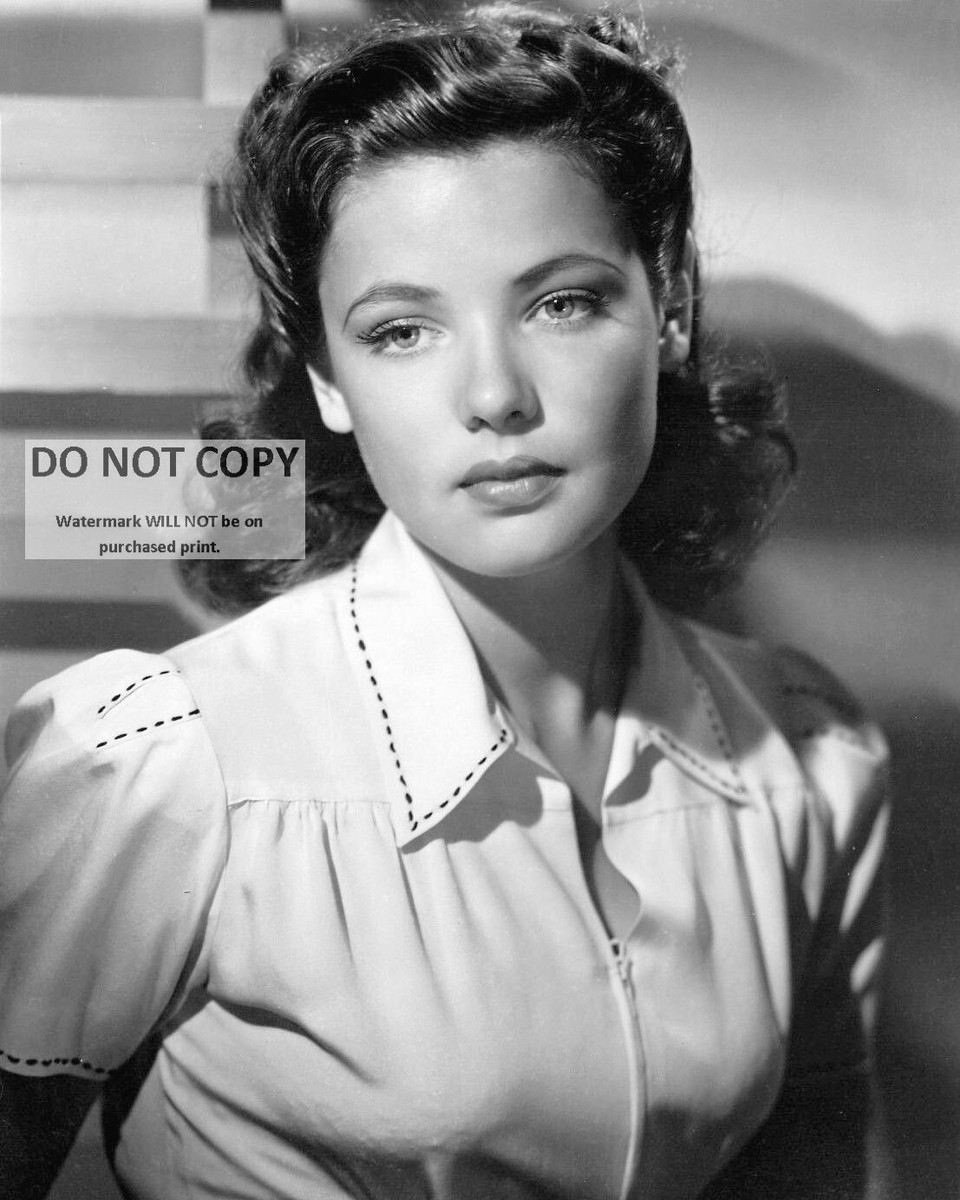 Gene Tierney Gene Tierney Poses In The News Color #1 Art Print By New