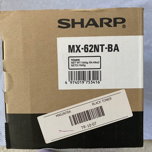 Genuine OEM Sharp MX-62NT-BA TONER CARTRIDGE Black NEW | eBay