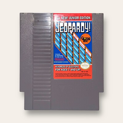 Jeopardy! Junior Edition Nintendo Entertainment System, ( NES, 1989 ...