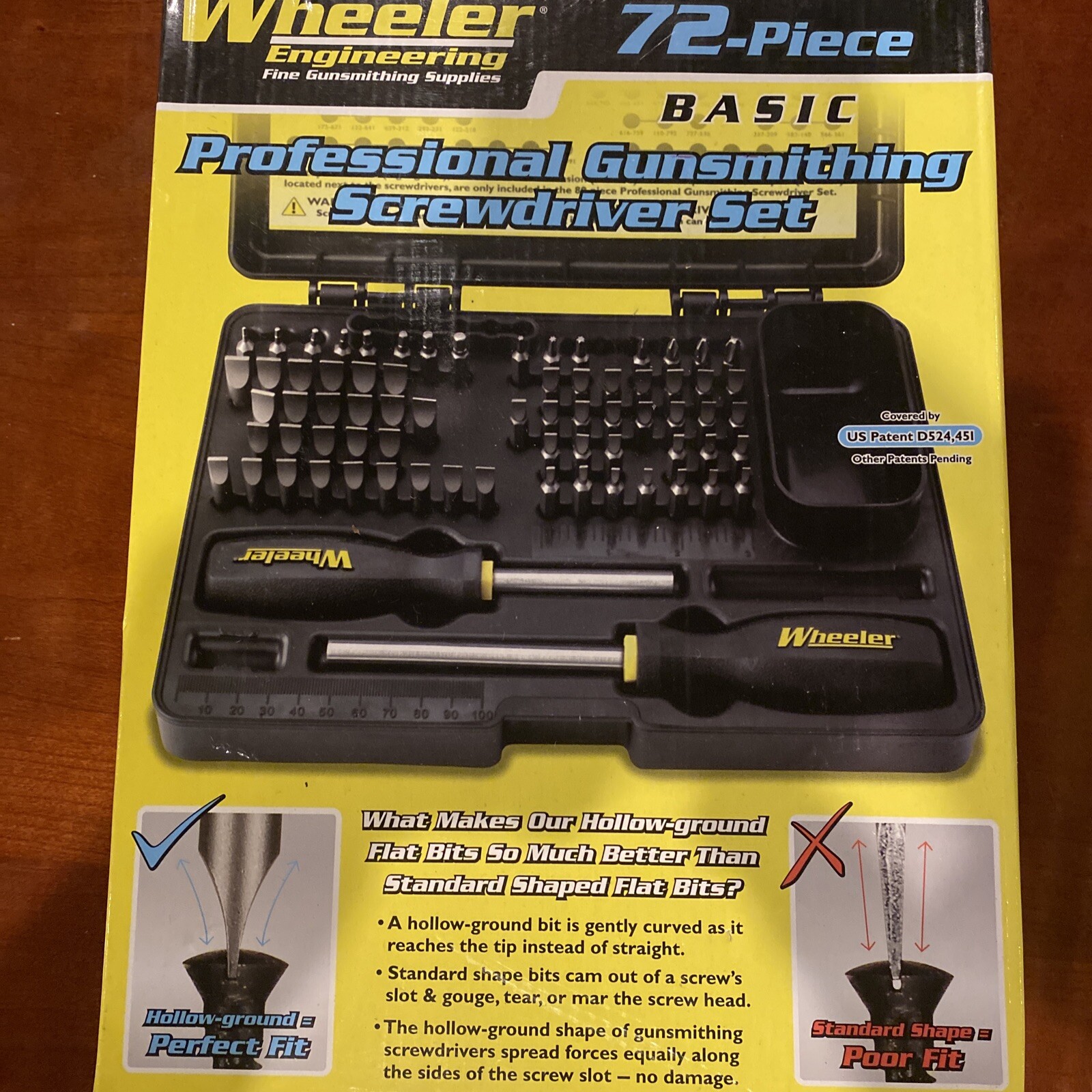 Wheeler, 72 Piece Pro Gunsmith Driver Set, Includes Plastic Carrying ...