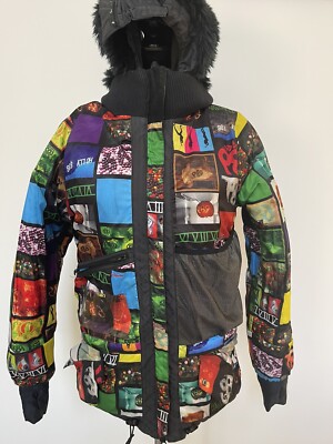 686 Women's Snowboarding Jacket infiDRY Reserved Size S Black/Multi 8K ...