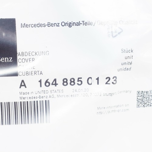 NEW MERCEDES-BENZ M-CLASS W164 REAR BUMPER TOW HOOK EYE COVER ...