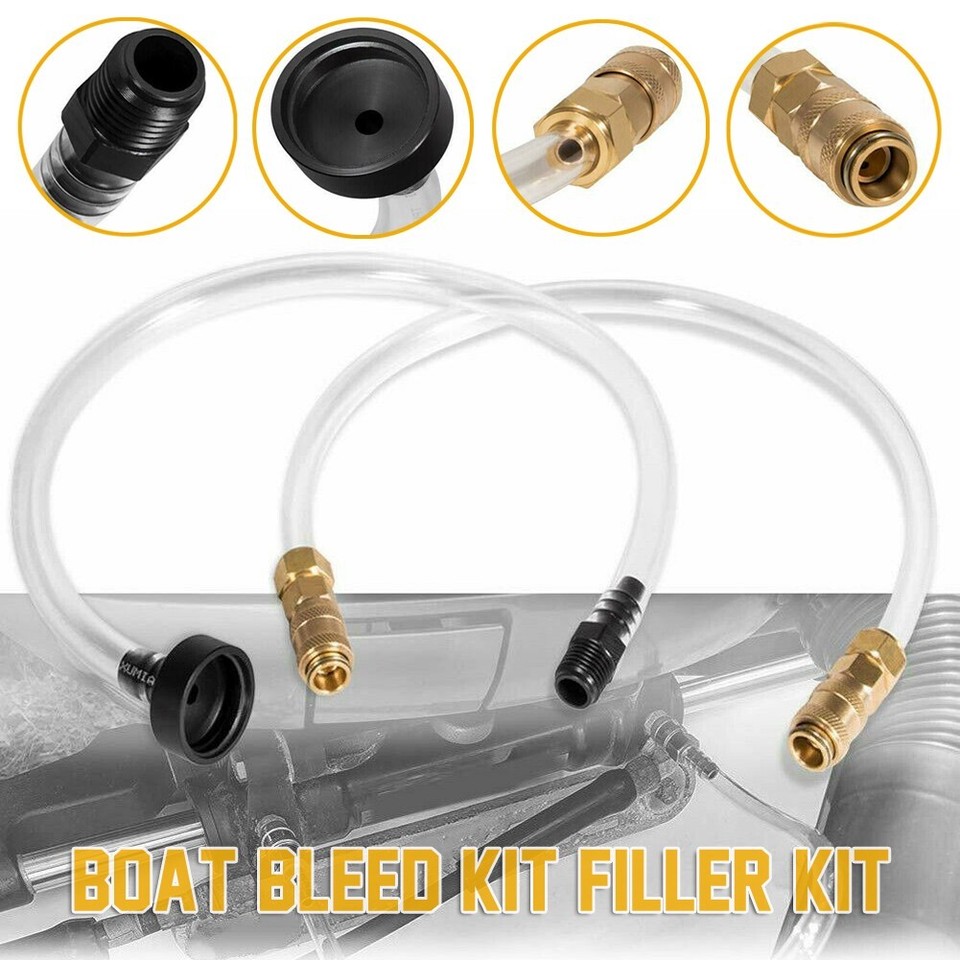 2X Boat Bleed Kit Filler Kit Bleeder Hose For Seastar Hydraulic ...