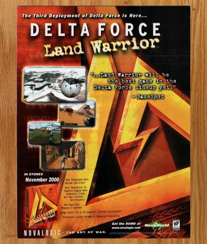Delta Force Land Warrior PC - Video Game Print Ad / Poster Promo Art ...