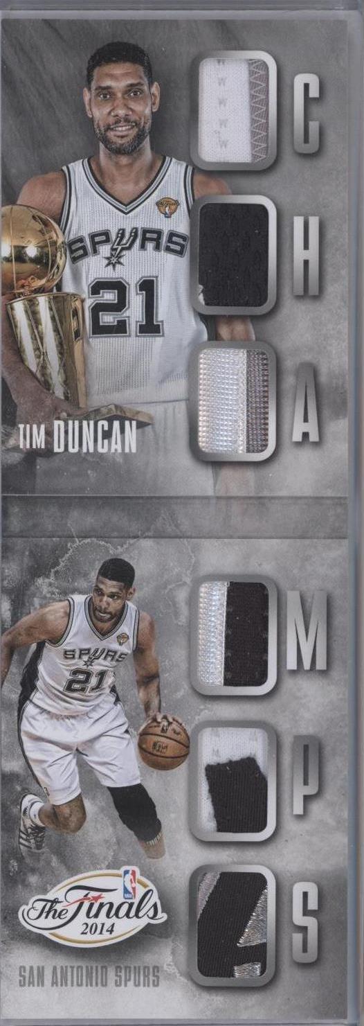 2014-15 Panini Preferred - Champs Booklets Tim Duncan #7 Prime /10 (MEM ...
