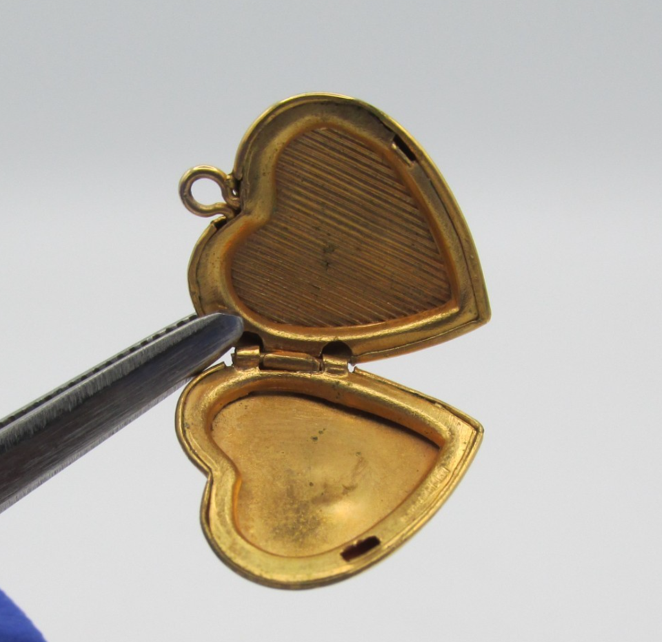 Vintage Heart Locket 3/4 in Frames 1/20 12k G.F. Octogen 1/2 in locket ...
