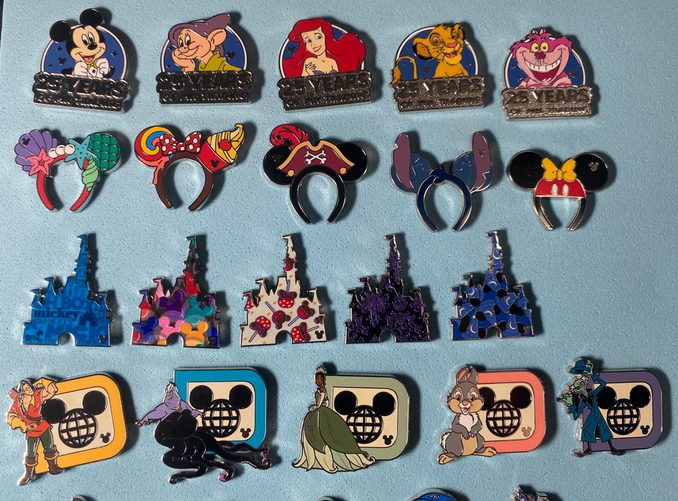 2025 Walt Disney World Hidden Mickey Disney Pins Complete Set Of 30 | eBay
