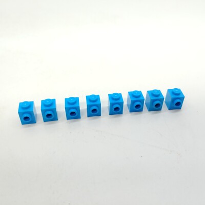 Lego Lot of 8 - 1x1 Brick Modified with One Stud 87087 Dark Azure | eBay