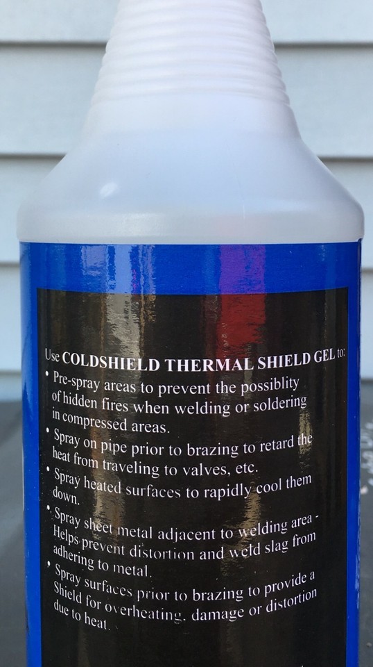 cold shield 32 oz fast spray heat barrier. Great For Soldering Jobs ...