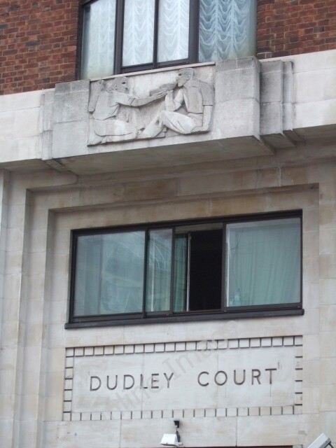 Photo 6x4 Detail on the facade of Dudley Court Westminster The block of ...