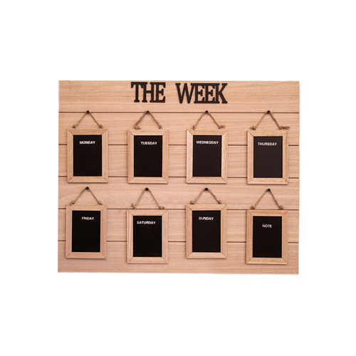 Weekly Blackboard Wall Organiser 7 Day Chalk Board Memo Planner Home ...