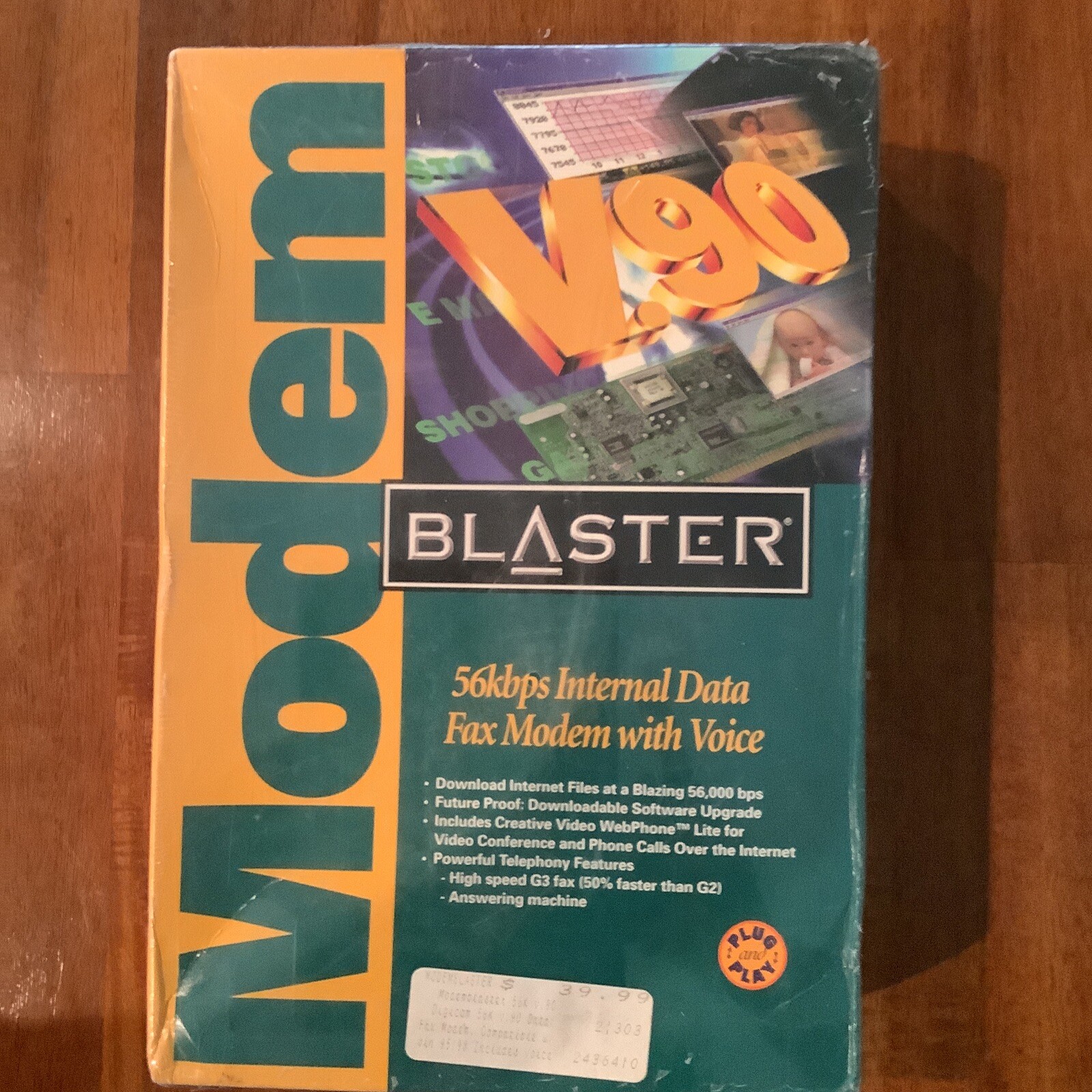 modem blaster 56kbps internal data fax modem with voice v.90 | eBay