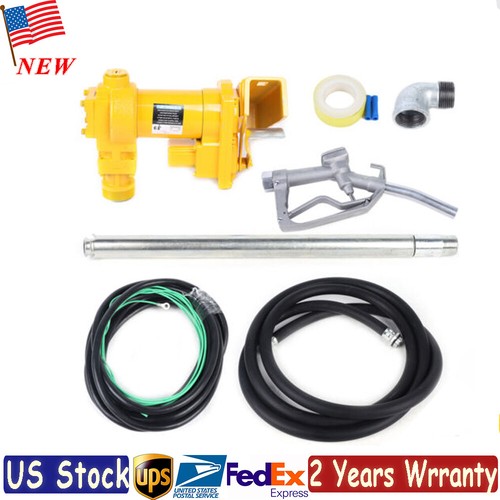 375W Fuel Transfer Pump 12 Volt 20 GPM Diesel Gas Gasoline Kerosene w ...